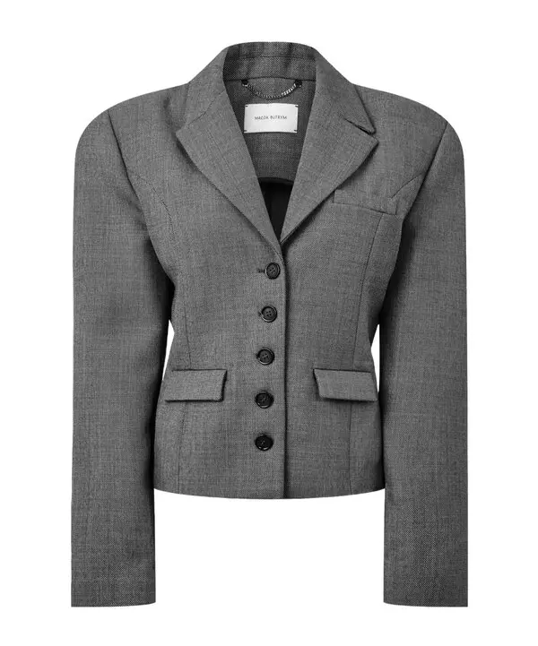 Magda Butrym Cropped Fitted Blazer - No