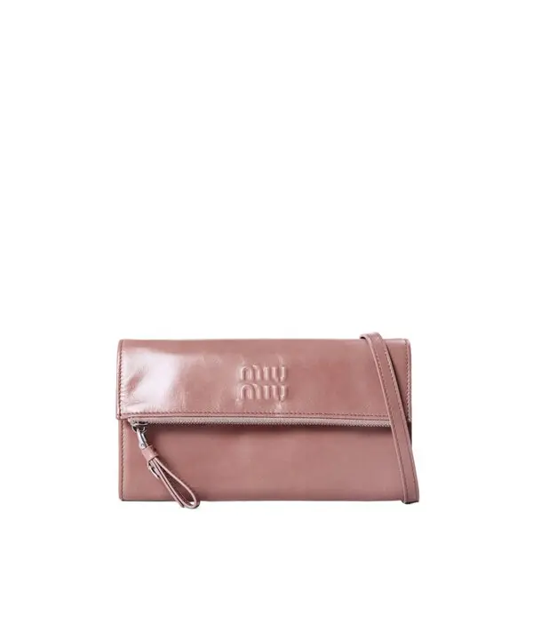 Miu Miu Solid Color Wallet - Nude