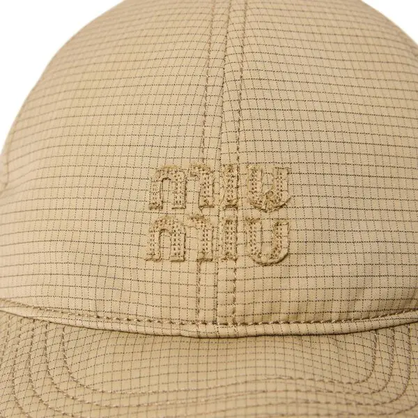 Miu Miu Solid Color Baseball Cap