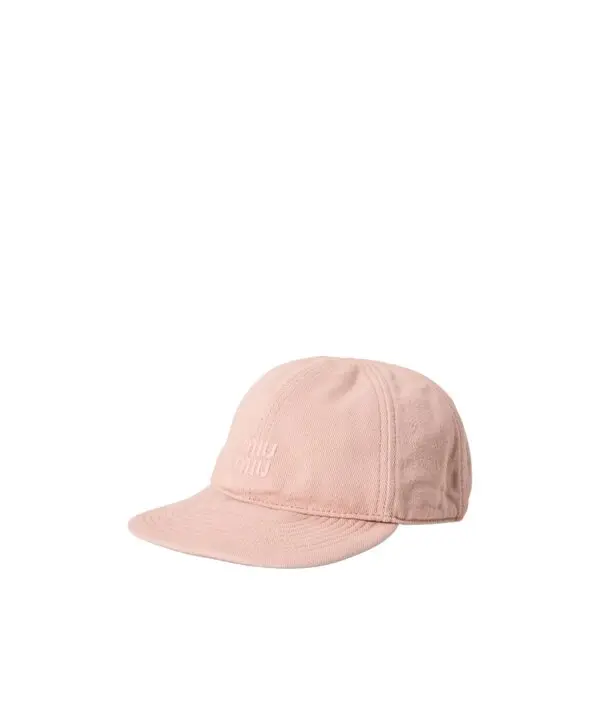 Miu Miu Solid Color Baseball Cap