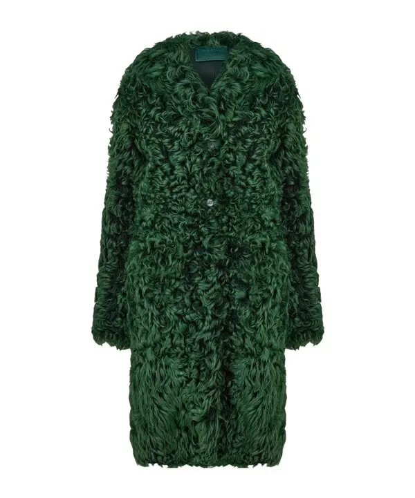 Prada Midlength Plush Coat