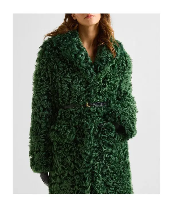 Prada Midlength Plush Coat