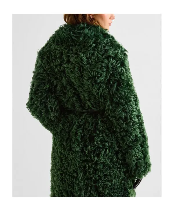 Prada Midlength Plush Coat - No