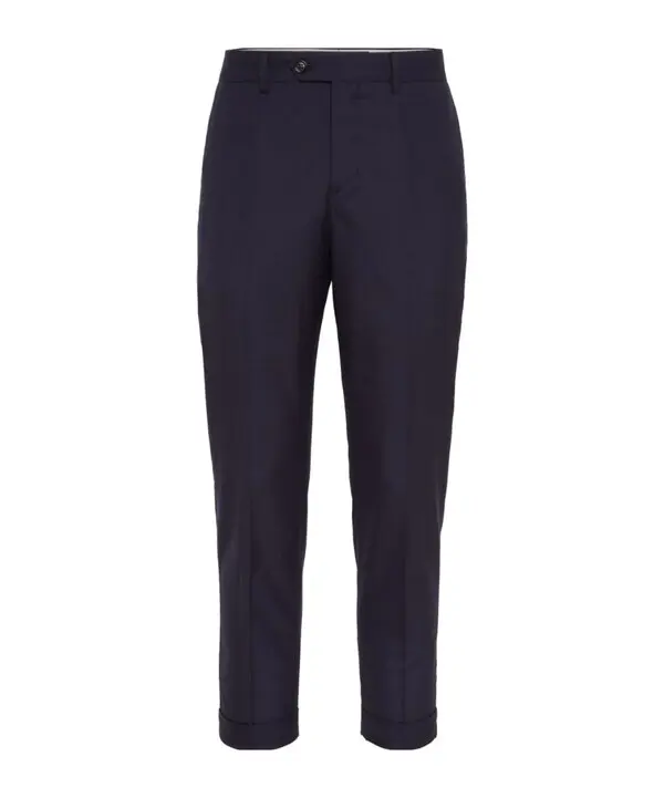 Brunello Cucinelli Straight-leg Cashmere Trousers