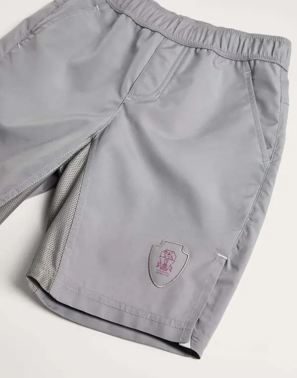 Brunello Cucinelli Logo Patch Bermuda Shorts