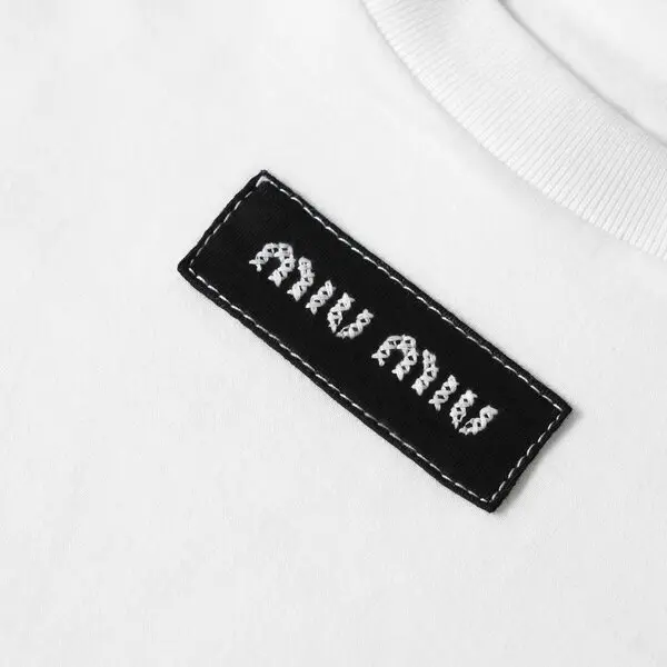 Miu Miu Cropped Shortsleeve Tshirt