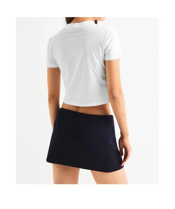 Miu Miu Cropped T-shirt - White