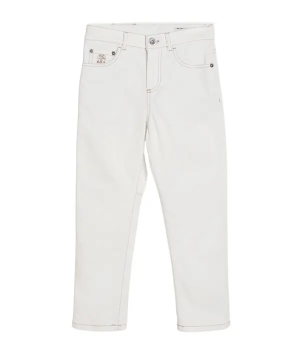 Brunello Cucinelli Stitch-detail Straight-leg Jeans