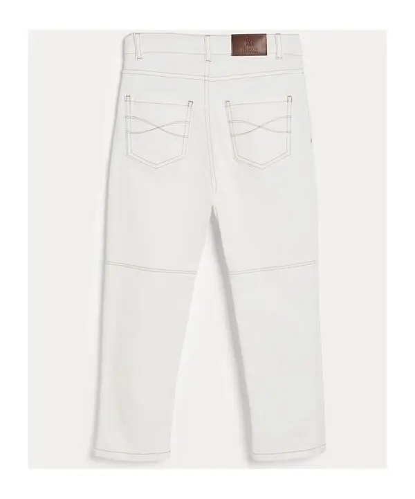 Brunello Cucinelli Stitch-detail Straight-leg Jeans