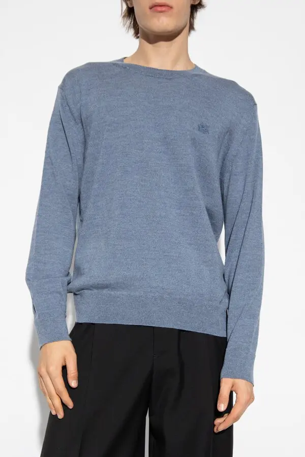 Etro Logo Embroidered Crewneck Knitted Jumper