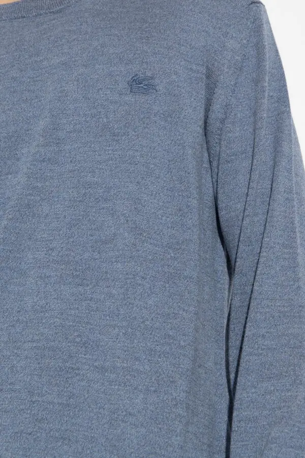 Etro Logo Embroidered Crewneck Knitted Jumper