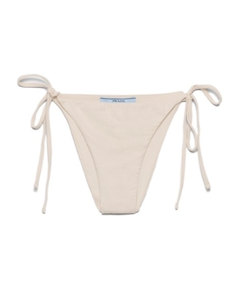 Prada Jersey Bikini Bottom With Rhinestone Embellishments
