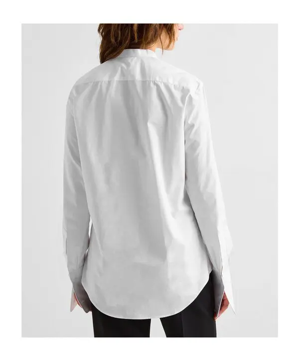 Fendi Stand Collar Long Sleeve Shirt - White