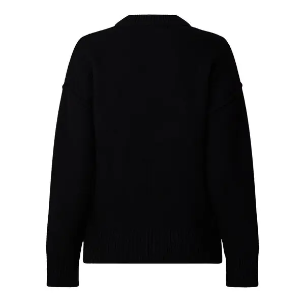 AMI Paris Embroidered Crew Neck Knit Sweater