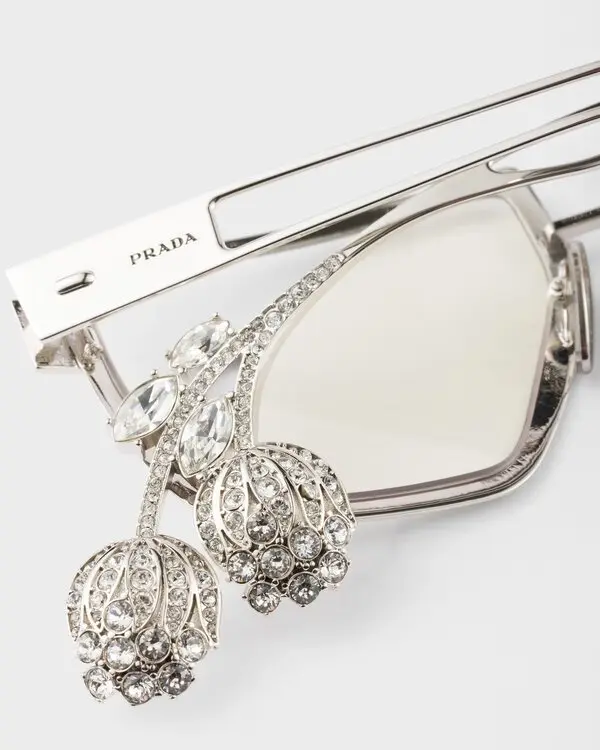 Prada Embellished Full-rim Sunglasses