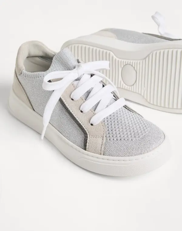 Brunello Cucinelli Suede-paneled Low-top Sneakers