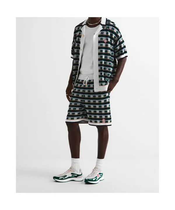 Casablanca Crochet Mosaic Shorts