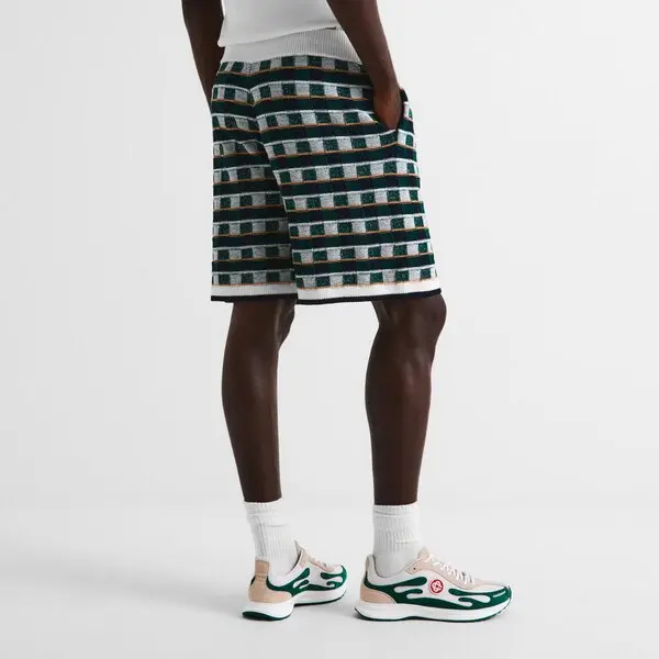 Casablanca Crochet Mosaic Shorts