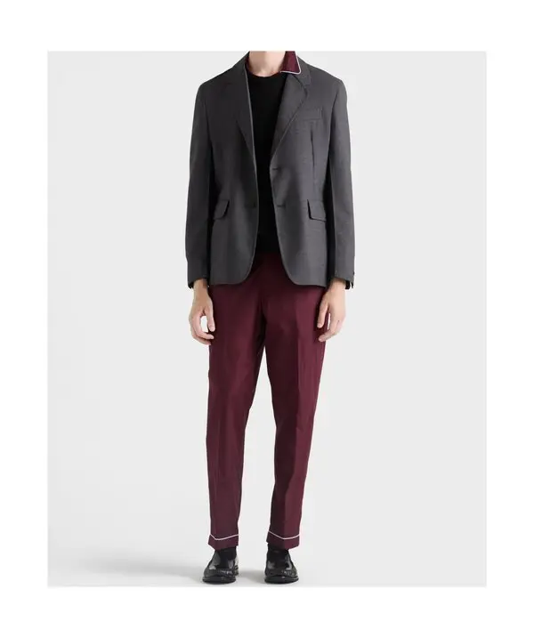 Prada Single-breasted Wool Blend Jacket