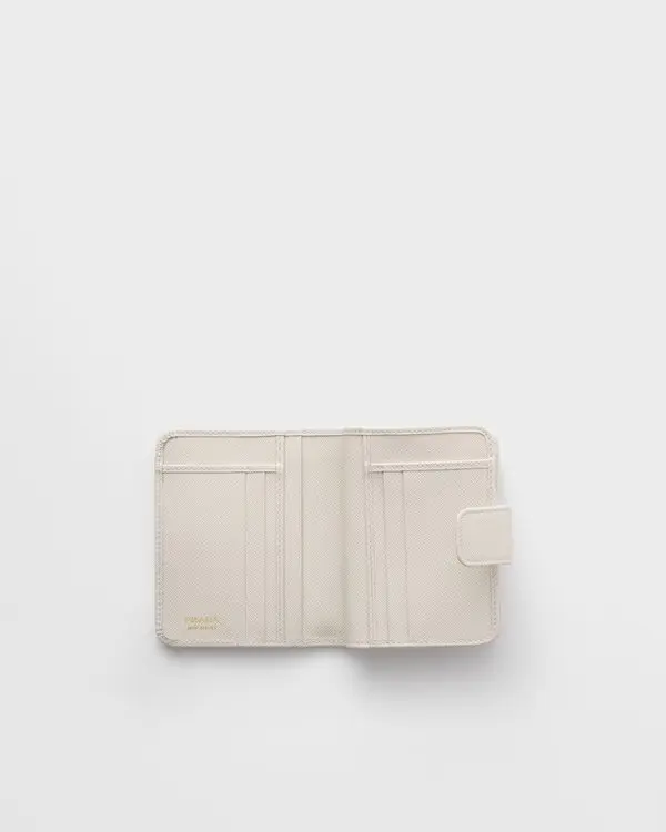 Prada Small Saffiano-leather Snap Wallet