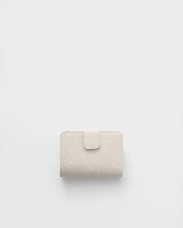 Prada Small Saffiano-leather Snap Wallet
