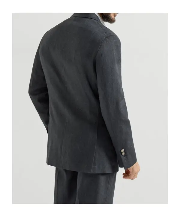 Brunello Cucinelli Chevron Double-breasted Blazer