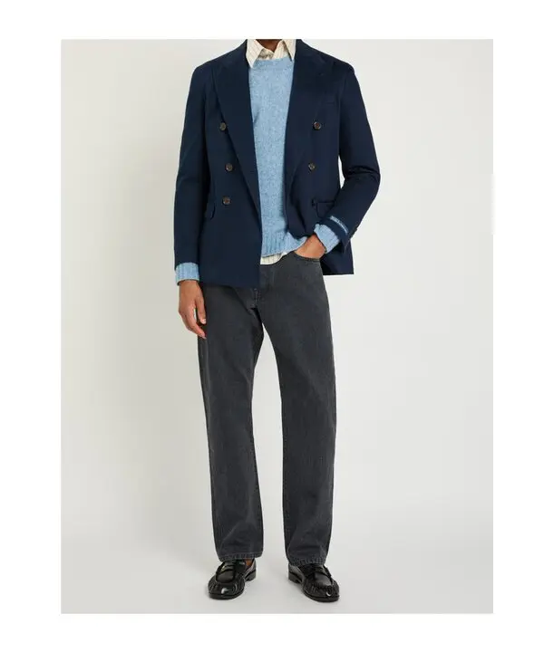 Polo Ralph Lauren Double-breasted Stretch-cotton Blazer
