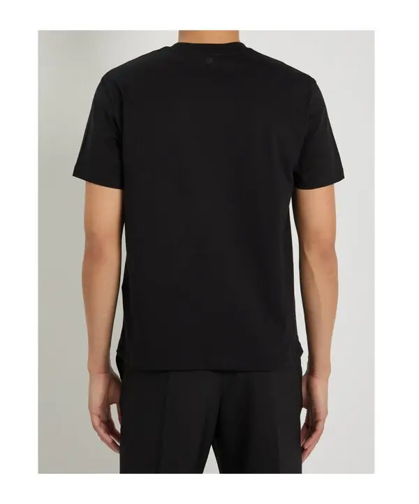 AMI Paris Logo-embroidered Cotton T-shirt
