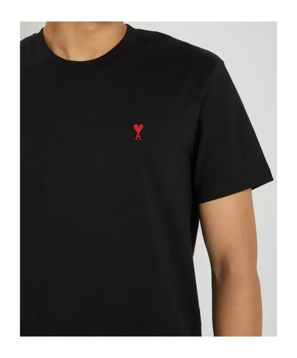 AMI Paris Logo-embroidered Cotton T-shirt