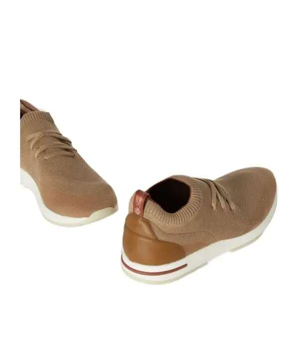 Loro Piana 360 Lp Flexy Walk Knitted Leather Sneakers