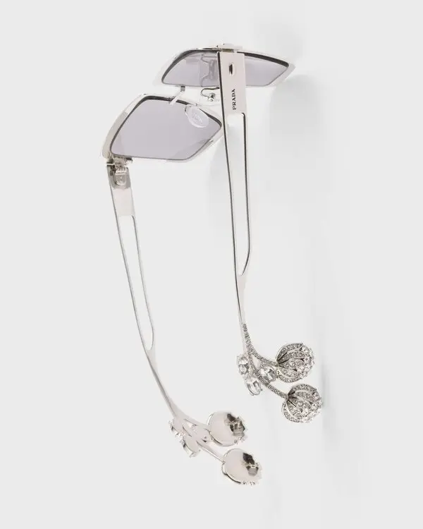 Prada Embellished Full Rim Sunglasses