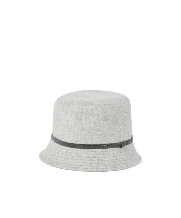 Brunello Cucinelli Monili Chain Detail Bucket Hat