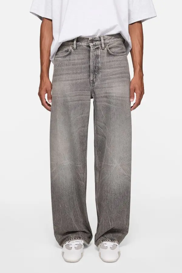 Acne Studios 1981 Logo-patch Wide-leg Denim Trousers