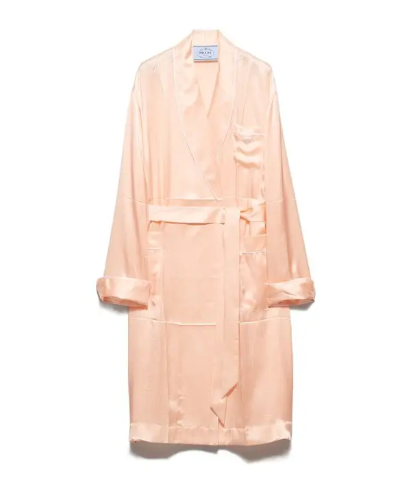 Prada Silk Robe - Peach