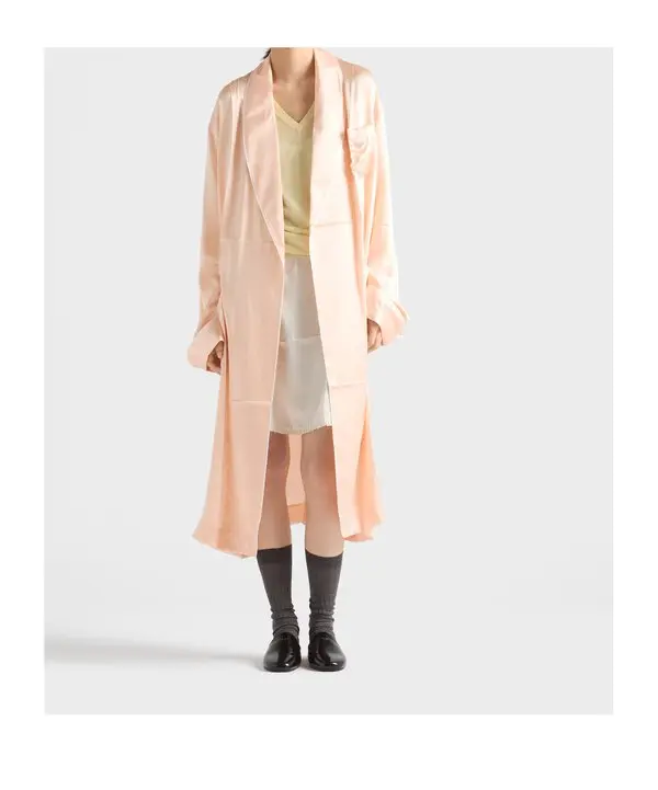 Prada Silk Robe - Peach