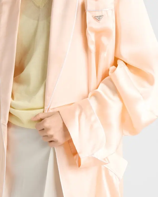 Prada Silk Robe - Peach