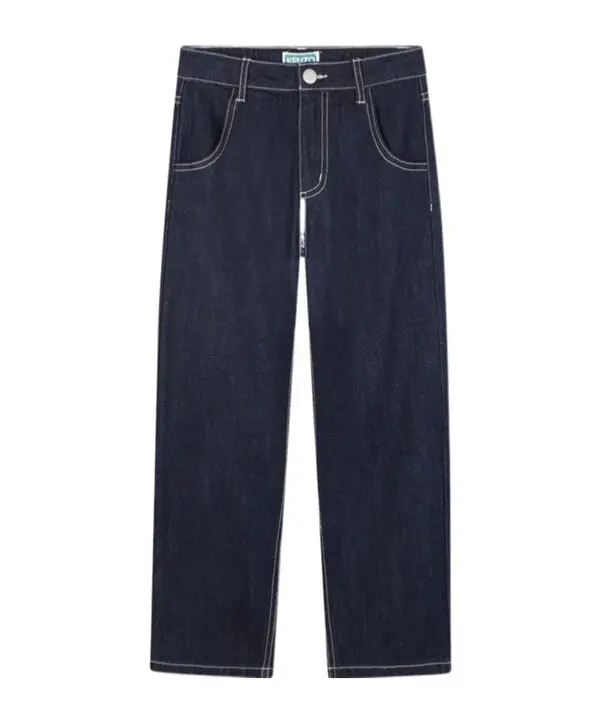 Kenzo Belt Loop Jeans With Contrast Stitching