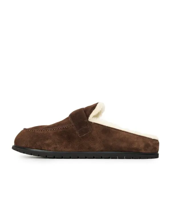 Prada Buckled Suede Mules