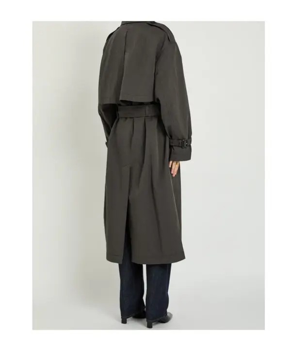 TOTEME Double-breasted Belted Cotton-blend Trench Coat