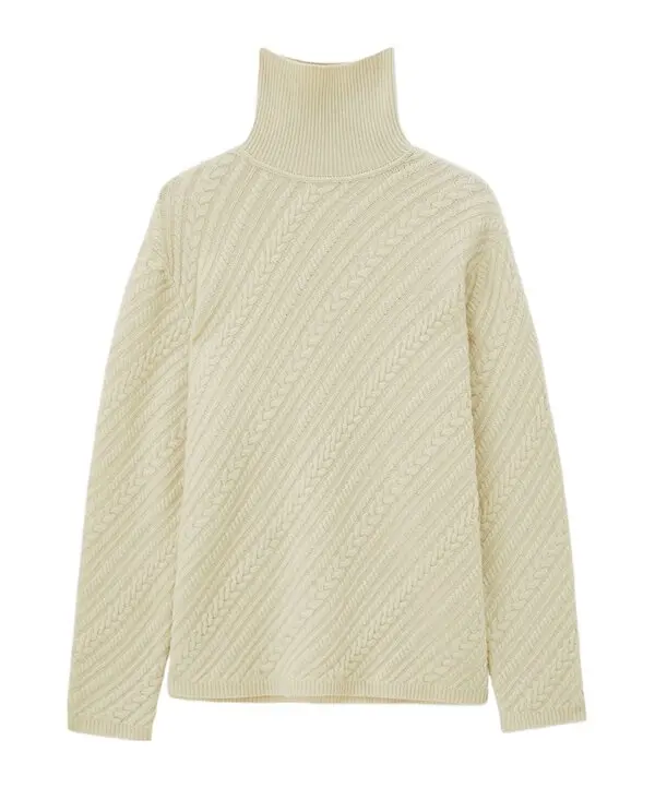 JOSEPH Cable Knit Turtleneck Sweater