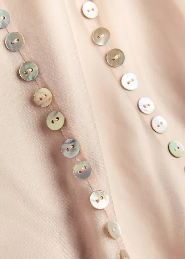 Staud Greta Embellished Silk-chiffon Midi Dress