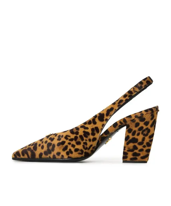 Prada Leopard Print Highheeled Shoes