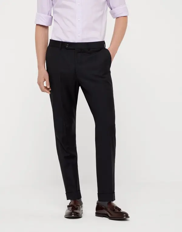 Brunello Cucinelli Tapered-leg Wool Trousers