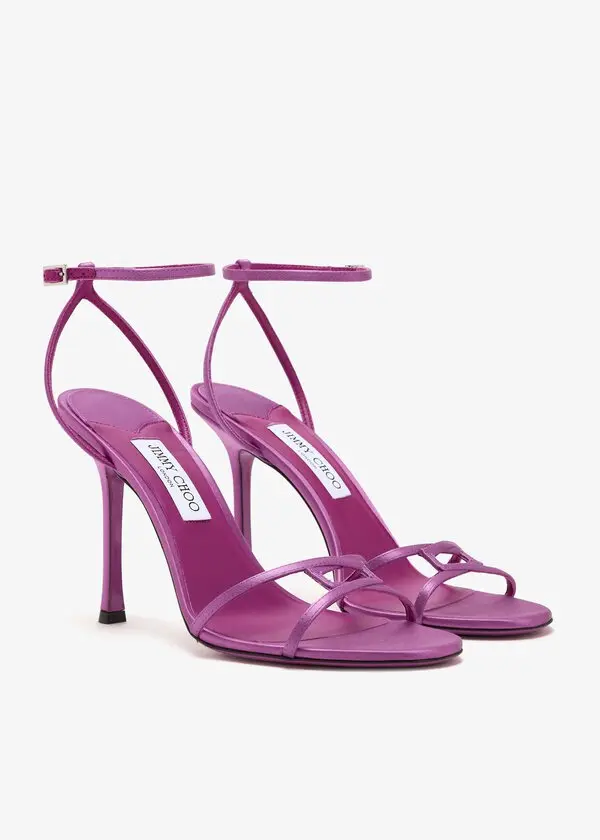 JIMMY CHOO Open-toe High-heeled Sandals With Adjustable Buckle