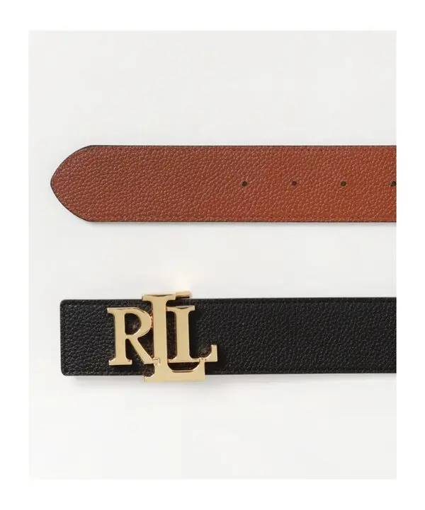 Ralph Lauren Logo Buckled Reversible Belt