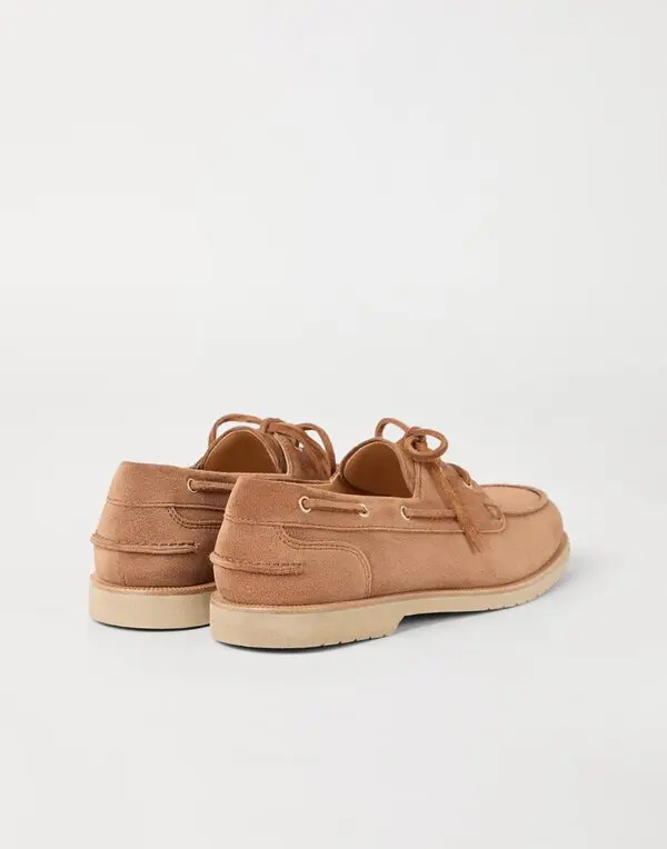 Brunello Cucinelli Suede Boat Shoes