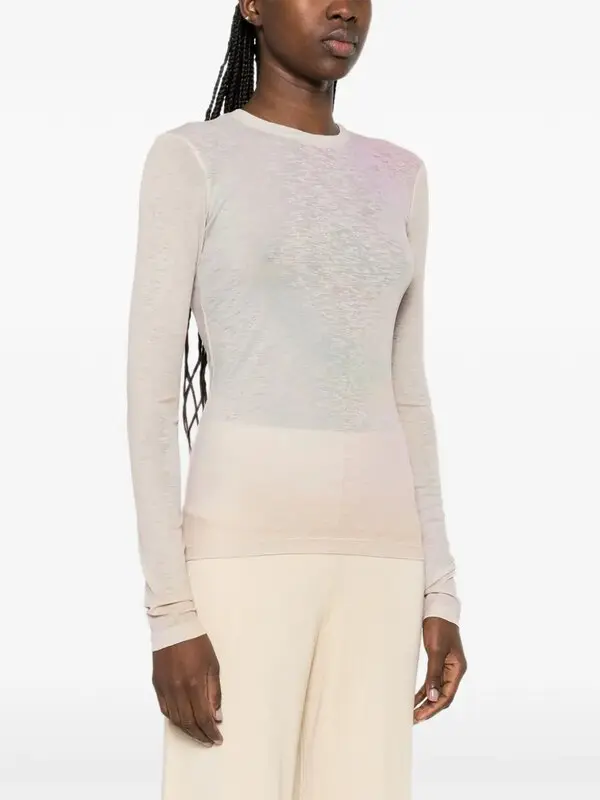 Nanushka Long Sleeve Crewneck Top