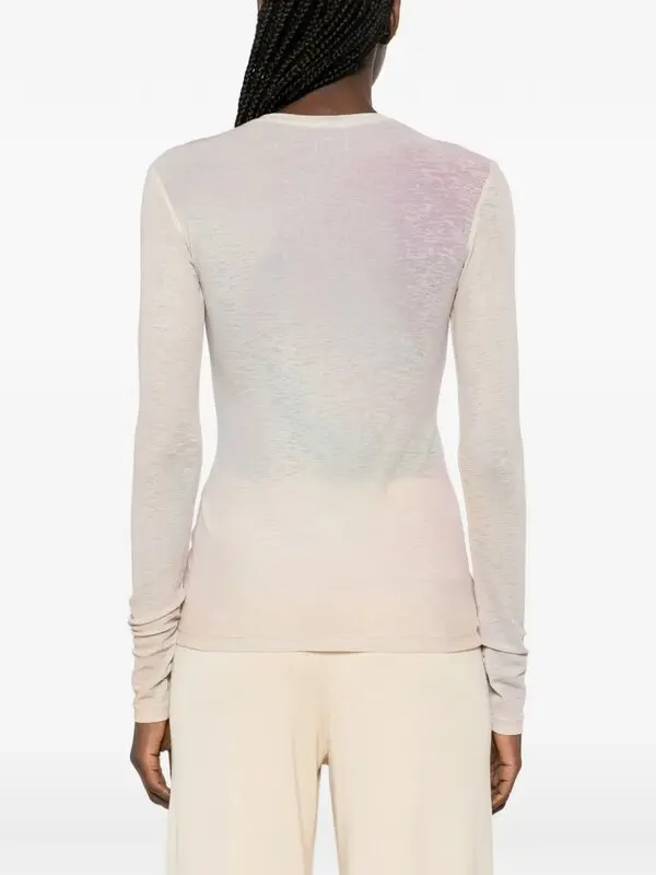 Nanushka Long Sleeve Crewneck Top