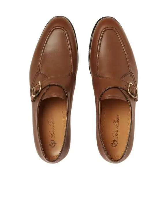 Loro Piana Sergio Monk Strap Derby Shoes