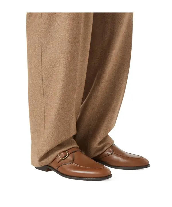 Loro Piana Sergio Monk Strap Derby Shoes